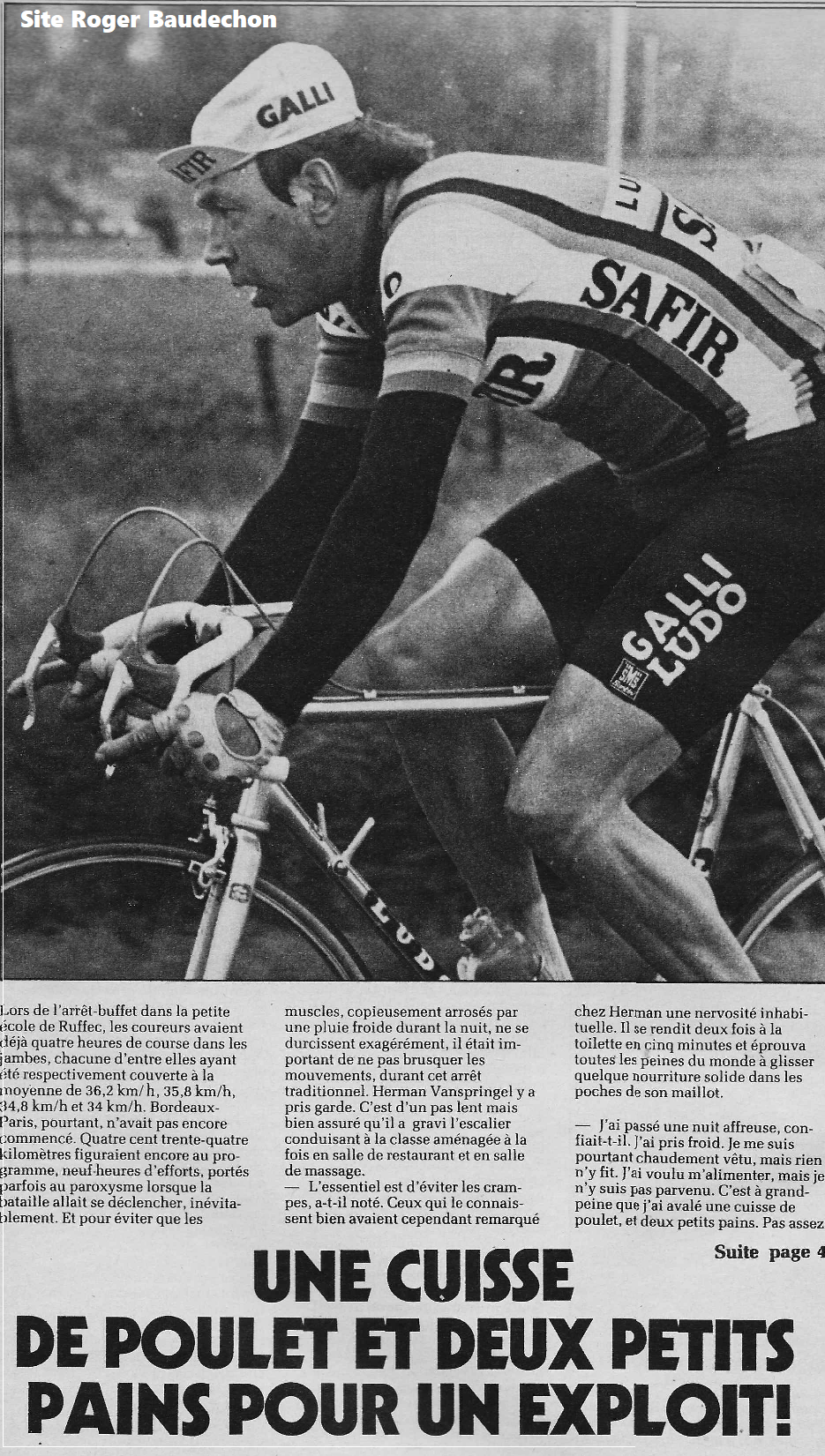 HERMAN VAN SPRINGEL A « BORDEAUX-PARIS ». #1981 #2021 – Site Roger ...