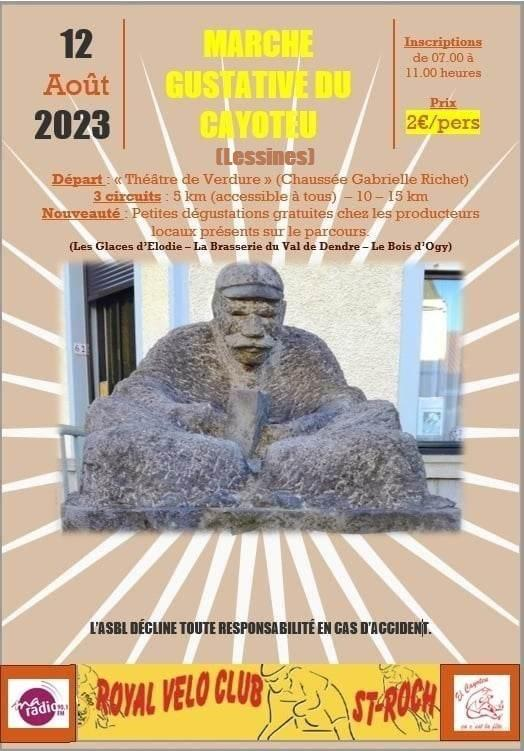 DANS UNE SEMAINE, C’EST LA MARCHE DU CAYOTEU AVEC LE « ROYAL VÉLO CLUB ». #Lessines #Programme ...