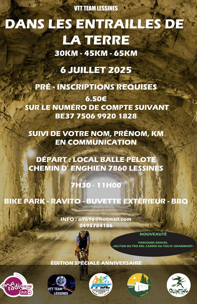 VAUT MIEUX TÔT QUE JAMAIS ! « DANS LES ENTRAILLES DE LA TERRE ». VTT ...